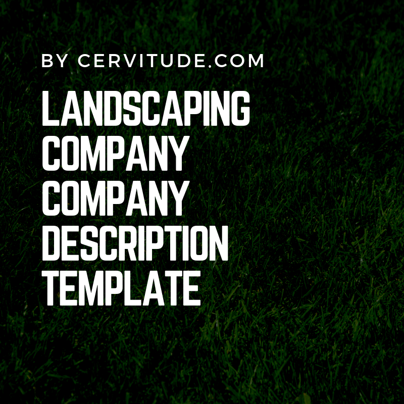 landscaping-company-description-template – Cervitude™